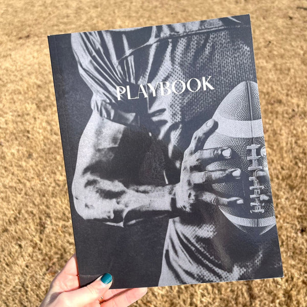 Football Play Designing Notebook: 100 Page Playbook with Football Diag ...